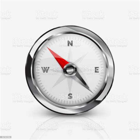 Vector Realistic Compass Stock Illustration Download Image Now
