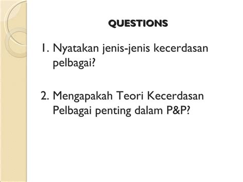 Multiple Intelligence Group Ppt