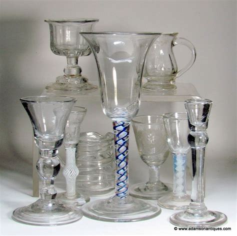A Selecion Of 18th Century Miniature Glasses With A Full Size Wine To
