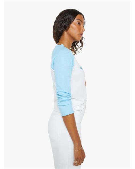 Tshirt The Sporty Concert Cherry Picking Blanc Bleu Clair Mother