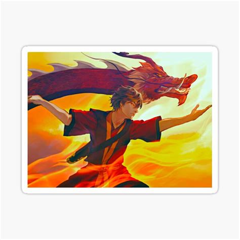 Avatar Zuko Dragon Dance Sticker For Sale By Botanicaxu Redbubble