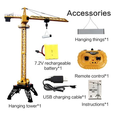 قیمت و خرید ماشین بازی کنترلی هوینا مدل تاور کرین طرح برج جرثقیل کد 1585