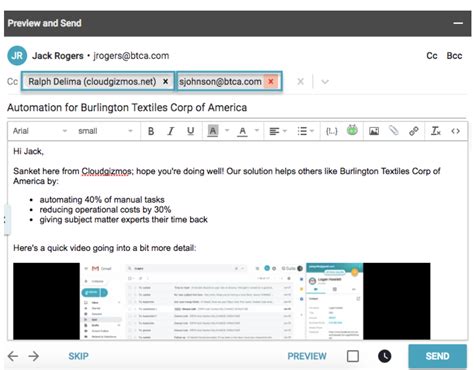 Cc Or Bcc People In Flow Emails