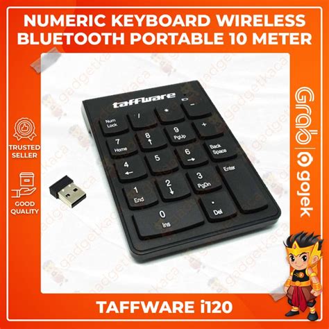 Jual Wireless Keypad Numeric Taffware I120 2 4ghz Numpad Portable 10 Meter Plug N Play Keyboard