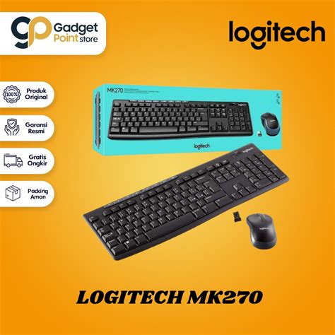 Jual Logitech Mk270 Keyboard Mouse Wireless Combo Original Garansi 3