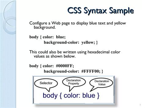 Cascading Style Sheets Css Help Ppt
