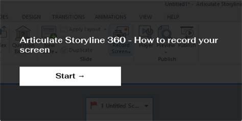 Articulate Storyline 360 How To Record Your Screen