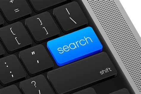 premium vector search button computer keyboard word on pc computer