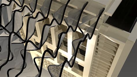 Roofing Between Buildings Parametric Design 3 Images Behance