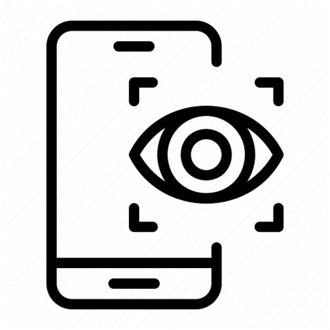 Eye Recognition Retinal Scan Biometric Smartphone Icon Download