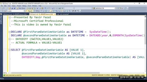 Sql Tutorials By Durkhun Datediff Function In Urdu Hindi Youtube
