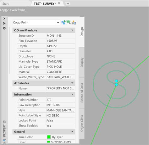 Solved Cogo Points With Object Data To Be Imported Into Esri