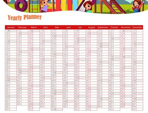 Free Printable Yearly Planner Template In Pdf Word And Excel