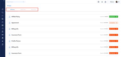 View Skip And Complete Client Intake Forms Healthie Software Support