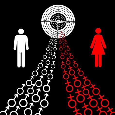 Premium Vector Illustration Of Male And Female Sex Symbols Tend Toward The Goal