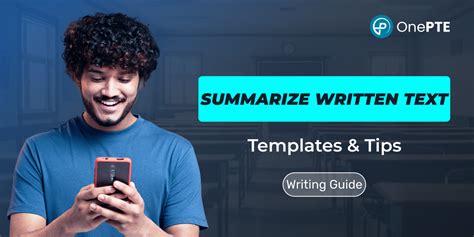 PTE Summarize Written Text Template Tips 2024
