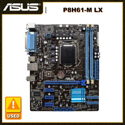 Asus Placa Base H61m Ausb3 1155 Ddr3 Lga 1155 Core I7 I5 I3