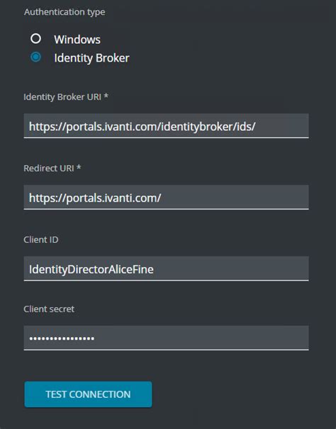 Configure Identity Broker Authentication For The Web Portal