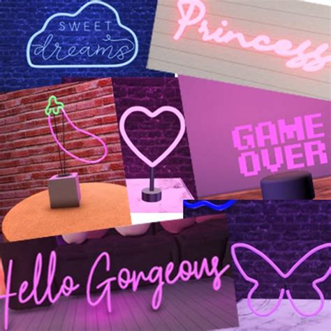 30 Neon Lights Collection For Sims 4