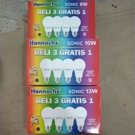 Jual Hannochs Sonic Lampu LED Beli Gratis W W W Lampu LED Pack Hannochs Isi Di Kota