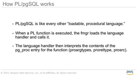 Introduction To Pl Pgsql