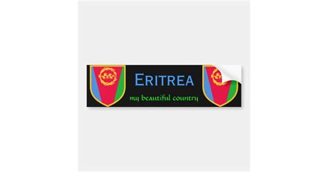 Eritrea Flag My Beautiful Country Bumper Sticker Zazzle