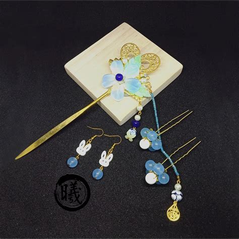 曦色琉璃 原創手作髮簪 髮飾 髮釵 頭飾 流蘇 步搖 髮冠 髮梳 邊夾 髮夾 漢服佩飾 古風古典 中國風中華風 蝦皮購物