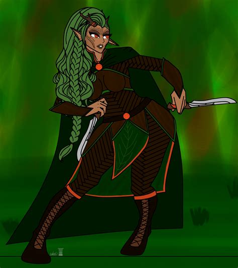 Female Elven Ranger Dandd