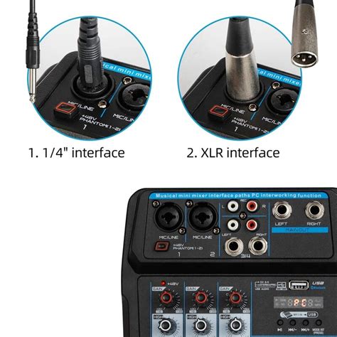Audio Mixer Channel USB Audio Interface Audio Mi Vicedeal