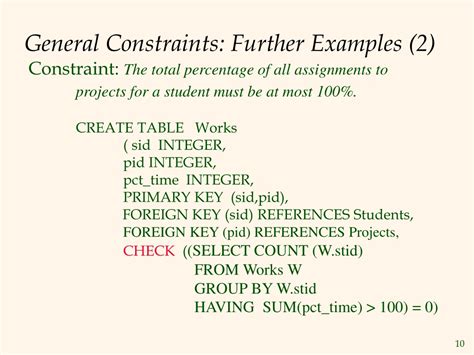 Ppt Database Constraints And Triggers Overview Powerpoint Presentation Id9553731