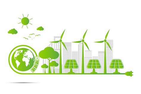 생태 및 환경 개념 도시 주변 녹색 나뭇잎과 지구 기호는 환경 친화적 인 아이디어 벡터 일러스트와 함께 세계를 도와 0명에 대한 스톡 벡터 아트 및 기타 이미지 Istock