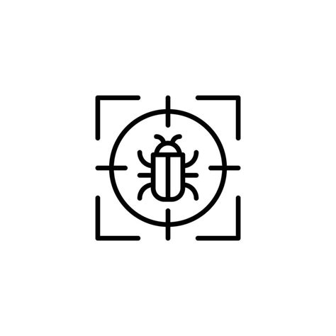 Simple Bug Icon Computer Virus Or Malware Black Icon On White Background 51341997 Vector Art