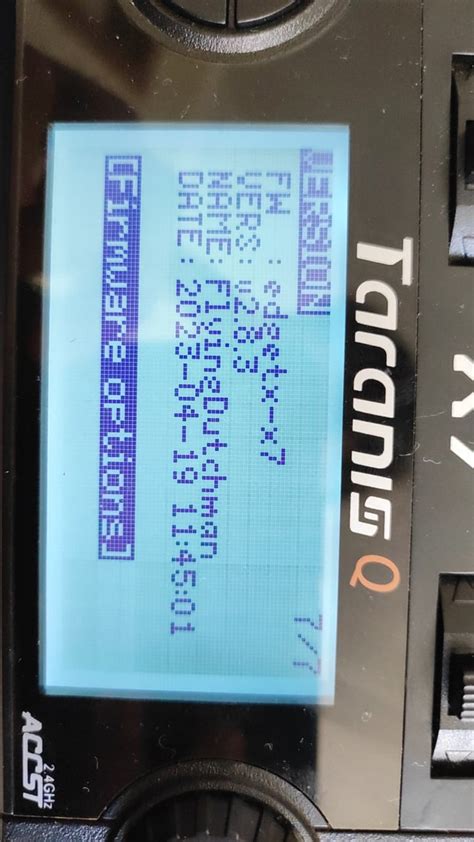 My Taranis Qx7 Wont Connect With The Module The Baudrates Wont Show Up But The Module Connects