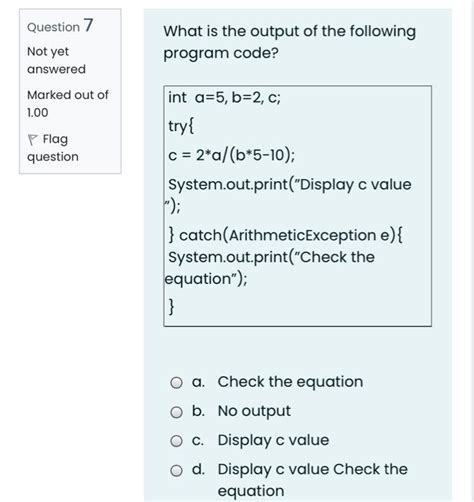 solved what is the output of the following program code