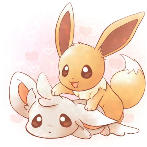 Eevee And Minccino Pokemon Drawn By Niichiroru Danbooru