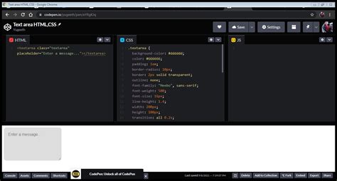 Github Yugeethtext Area Html Css
