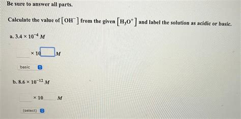 Solved Be Sure To Answer All Parts Calculate The Value Of Chegg Com