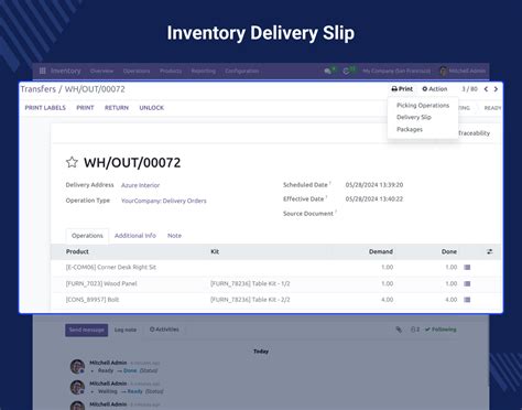 Odoo Bom Delivery Slip Webkul