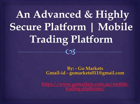 PPT An Advanced Highly Secure Platform Mobile Trading Platform PowerPoint Presentation
