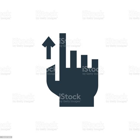 아이콘을 스크롤합니다 웹 사이트 디자인 및 모바일 앱 개발 인쇄를 위한 글리프 스크롤 아이콘 흰색 배경에 격리 된 채워진 손 제스처 컬렉션에서 아이콘을 스크롤합니다 바퀴에