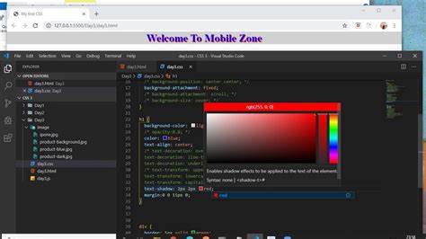 Day 3 Css3text Cssfont Cssbackground Image Youtube