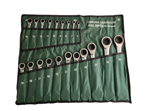 20 Piece Chrome Vanadium Ratchet Spanner Set Sizes 6mm To 32mm Shop Today Get It Tomorrow