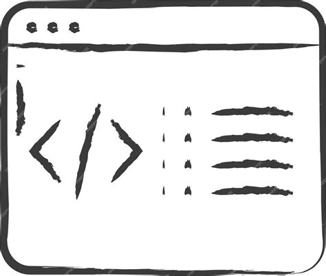 Premium Vector Coding Hand Drawn Vector Illustration
