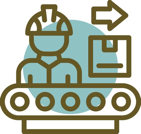 Manufacturing Process Linear Circle Icon Vector Art At Vecteezy
