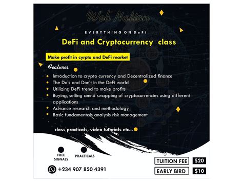 Fictional Defi Class Flyer By Ebenezer Adegoke On Dribbble