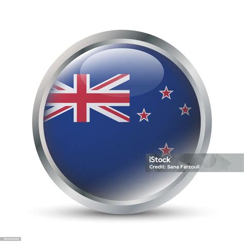 뉴질랜드 국기 3d 배지 일러스트 0명에 대한 스톡 벡터 아트 및 기타 이미지 0명 3차원 형태 공단 Istock