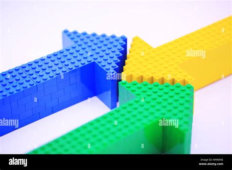 The Indexing Arrow Chart With Different Color Stock Photo Alamy