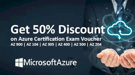 Get 50 Discount On Azure Certification Exam Voucher Az 900 Az 104