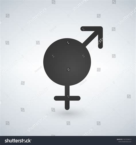 Male Female Sex Symbol Black Vector Stock Vector Royalty Free