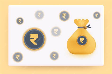 Premium Vector Inr Indian Rupee Currency Coin Bag And Wallet Concept Vector Website Landing
